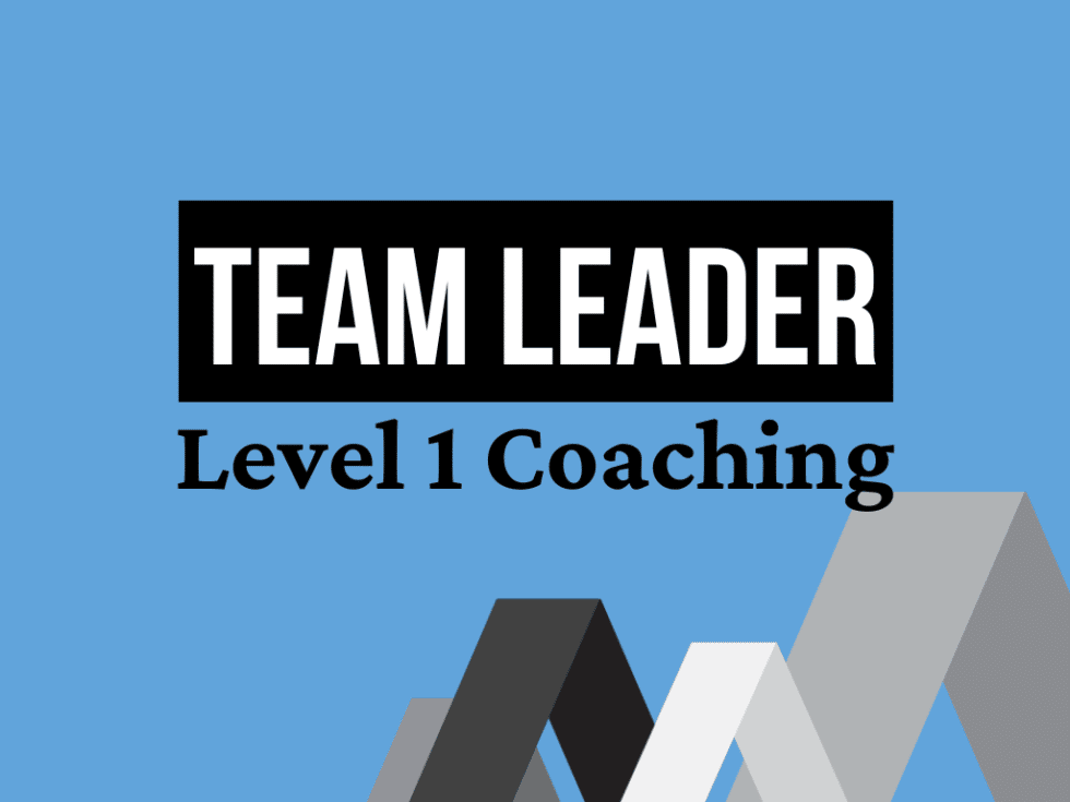 Level 1: Team Leader Coaching - Hatch Coaching